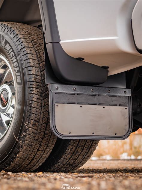 2020 2024 Chevrolet Silverado 2500 3500 DUALLY Rear Mud Flaps Air
