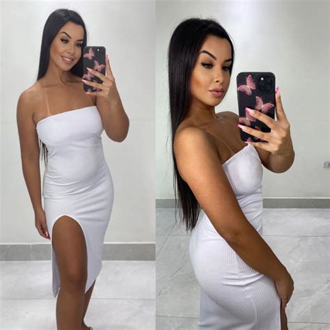 Vestido Midi Longo Fenda Lateral Tomara Que Caia Anarruga Moda