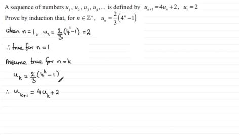 induction recurrence relations fp1 edexcel january 2011 q9 examsolutions maths tutorials