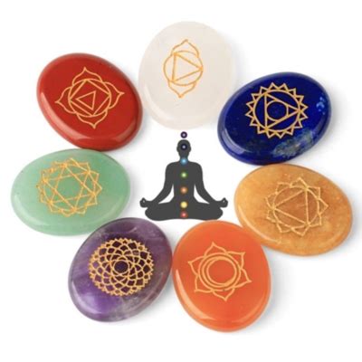 Generico Pack Piedras Chakras Gemas Circulares Reiki Falabella
