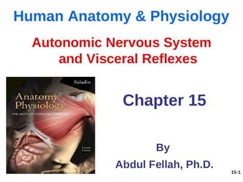 Ppt Human Anatomy Physiology Autonomic Nervous System And