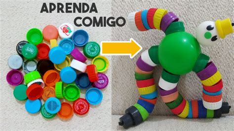 PASSO A PASSO Como Fazer Boneco Tampinha De Garrafa Pet YouTube