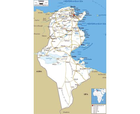 Maps Of Tunisia Collection Of Maps Of Tunisia Africa Mapsland