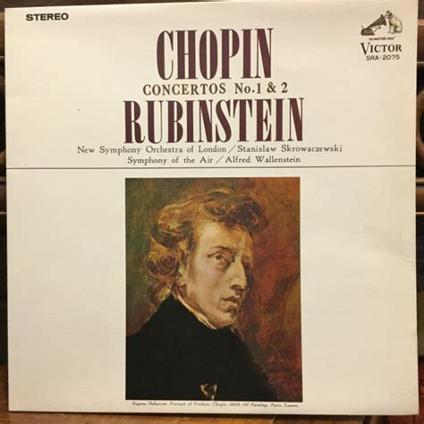 Chopin concertos nos 1 2 de Arthur Rubinstein Frédéric Chopin