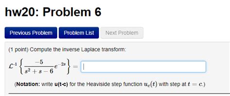 solved hw20 problem 6 previous problem problem list next
