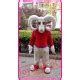 Red Bighorn Ram Goat Mascot Costume