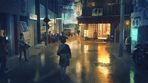 Japan Anime Street Wallpapers Wallpaper Cave