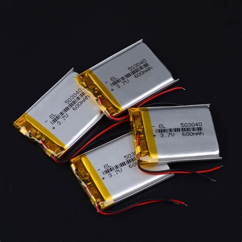 Batería recargable LiPo de polímero de litio 3 7 600 V 503040 mAh