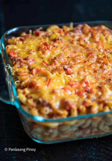 No Oven Baked Macaroni Filipino Style Panlasang Pinoy