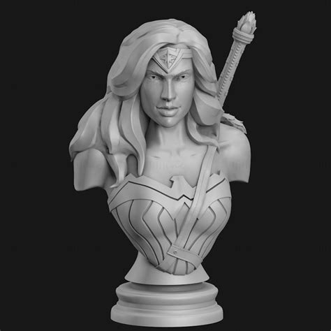 Wonder Woman Bust 3d Printing Model STL