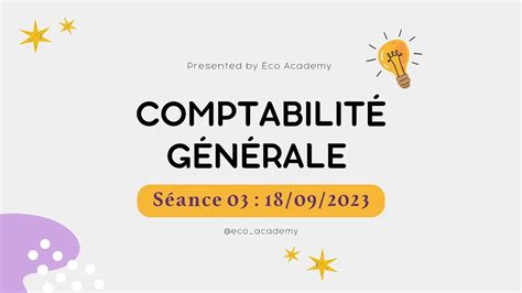 Comptabilité générale S1 séance 3 Bilan comptable exercice d