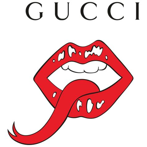 Gucci Mouth Logo SVG Gucci Brand Logo Svg