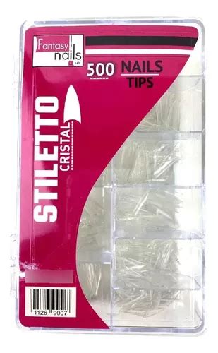 Caja C 500 Tips Stiletto Cristal Fantasy Nails Tips MercadoLibre