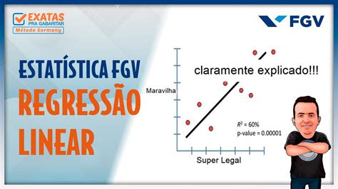 ESTATÍSTICA FGV REGRESSÃO LINEAR YouTube