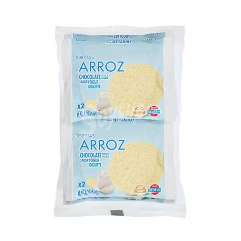 Hacendado Tortitas De Arroz Con Chocolate Blanco Sabor Yogur Paquete G