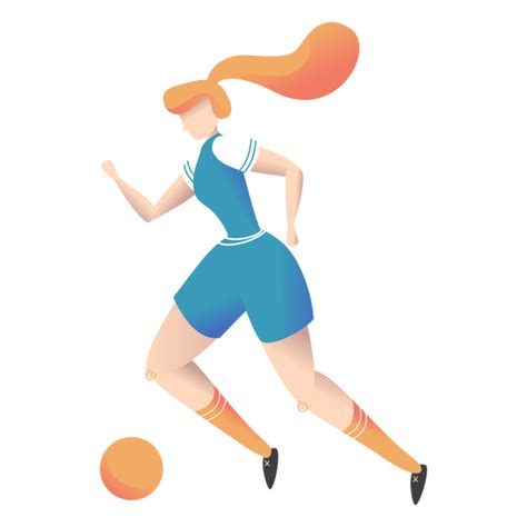 Designs PNG De Futebol Feminino Para Camisetas E Merch