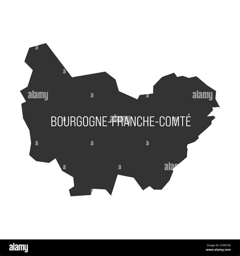 Bourgogne Franche Comte Map Of Administrative Division Region Of