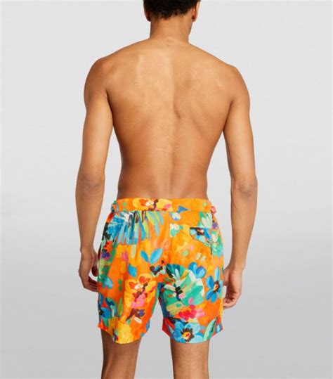 Mens Polo Ralph Lauren Multi Printed Monaco Swim Shorts Harrods Uk