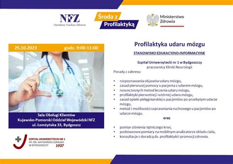 Środa z Profilaktyką w Polsce co 8 minut ktoś doznaje udaru mózgu