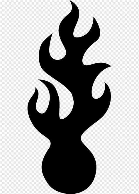 Chama chama folha monocromático silhueta png PNGWing