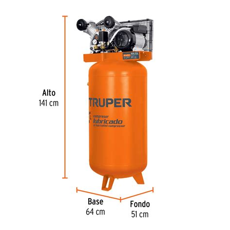 Compresor Lubricado De Banda Vertical L Hp V Truper