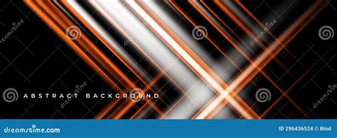 Vector Black Elegance Abstract Modern Wide Banner Background With White
