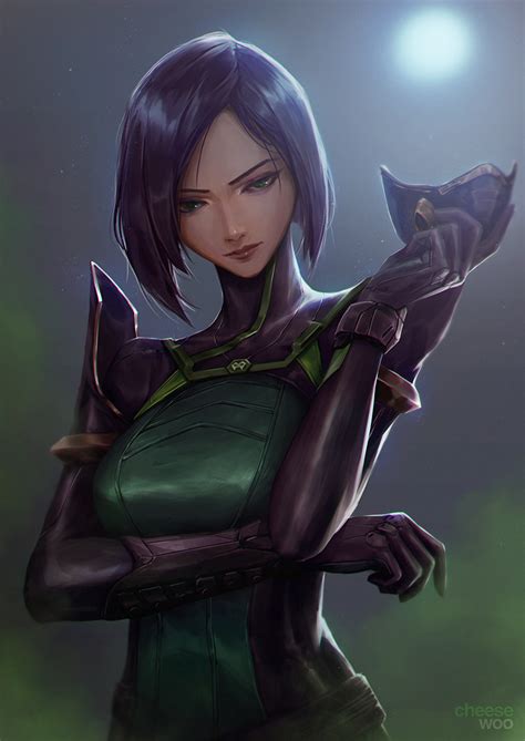 Safebooru 1girl Artist Name Black Gloves Black Hair Bodysuit Cheesewoo Closed Mouth Gloves