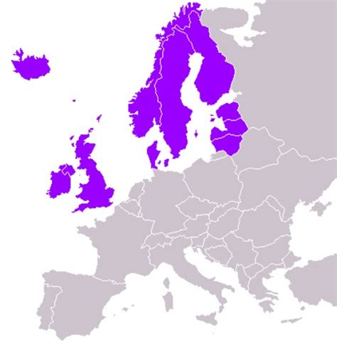 Regiones de Europa Cuáles son Áreas Países Mapas