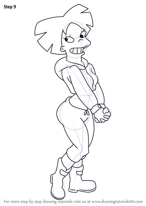 Learn How To Draw Amy Wong From Futurama Futurama Step By Step Drawing Tutorials Simpsons