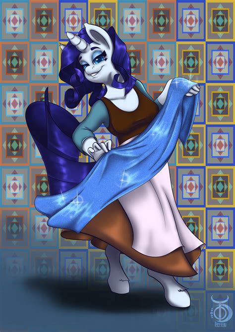740322 Safe Artisttheonedzaan Characterrarity Speciesanthro Speciesunguligrade Anthro