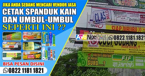 Promo Cetak Spanduk Kain Umbul Umbul Berkualitas Tinggi Di Banyumas