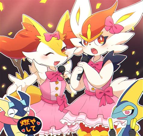 Braixen Cinderace Greninja And Inteleon Pokemon Drawn By Subaru331