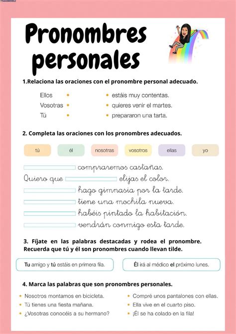 Pdf Online Activity Pronombres Personales