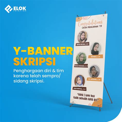 Jual Banner Sidang Skripsi Wisuda Shopee Indonesia