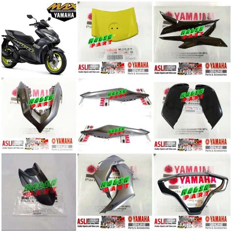 Jual FULL BODY HALUS ALL NEW AEROX CONNECTED GRAY ABU ABU PART ORIGINAL