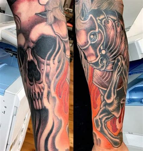 Top 60 Best Flame Tattoos For Men Inferno Of Designs