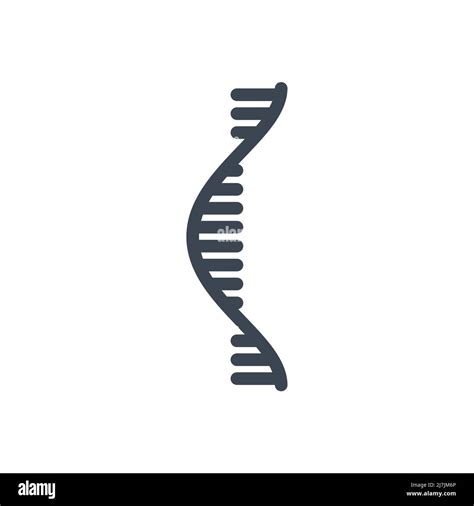 Rna Related Vector Glyph Icon Rna Sign Isolated On White Background