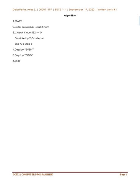 dcit22cs11asdelapeñaww1 pdf pdf theoretical computer science discrete mathematics