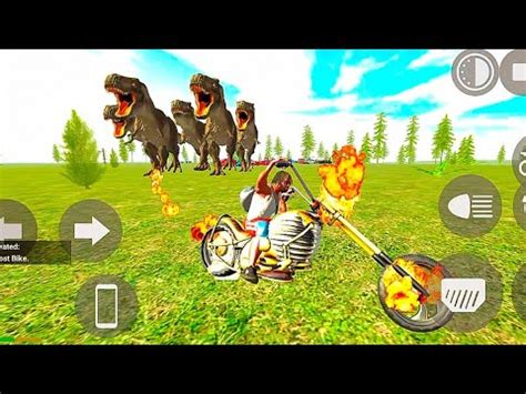 Big Dinasaur Vs Ghost Bike Indian Bike Driving 3d YouTube