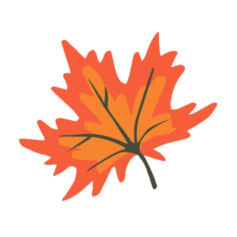 An Orange Maple Leaf On A White Background
