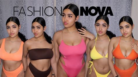 Fashion Nova Summer Try On Haul Swimsuit Edition Bikinis One