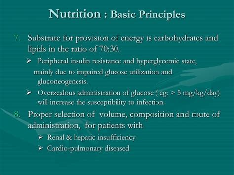 Total Enteral Nutrition And Total Parenteral Nutrition In Critically