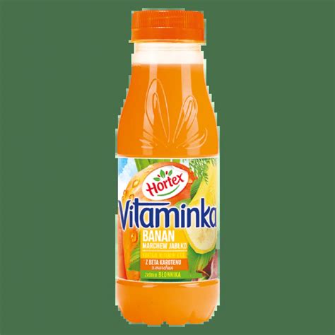 Sok vitaminka marchew jabłko banan 0 3l Hortex Sklep Społem Kielce