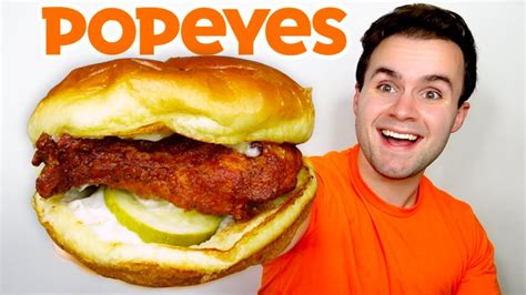 Popeyes New Spicy Blackened Chicken Sandwich Review Youtube