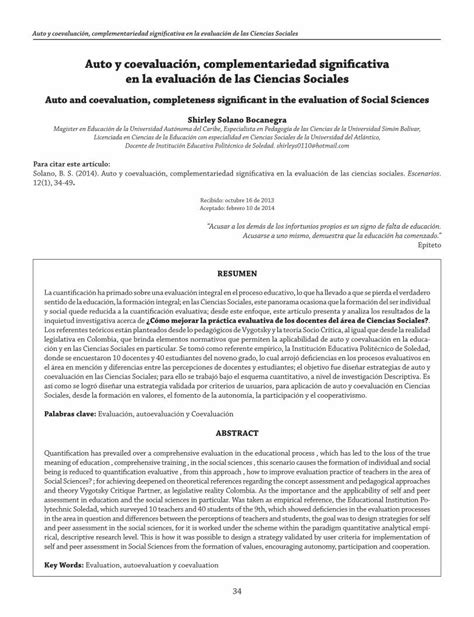 PDF Auto y coevaluación complementariedad significativa en la