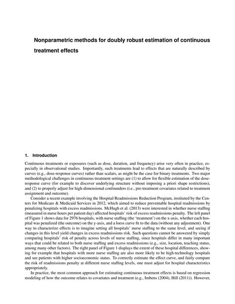 solution nonparametric methods for doubly robust estimation of continuous treatment effects