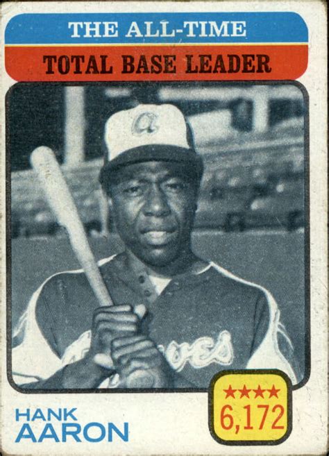 Topps Hank Aaron All Time Total Base Leader Vg Card Shack