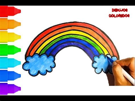COMO DIBUJAR UN ARCOIRIS FACIL DIBUJANDO Un ARCOIRIS PASO A PASO