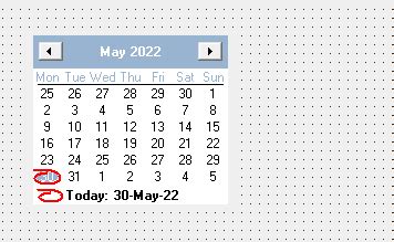 Datetimepicker How To Get Date Day Month Year From Monthcalendar In