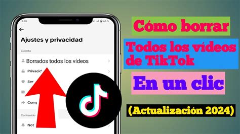 Cómo eliminar todos tus videos de TikTok con un solo clic